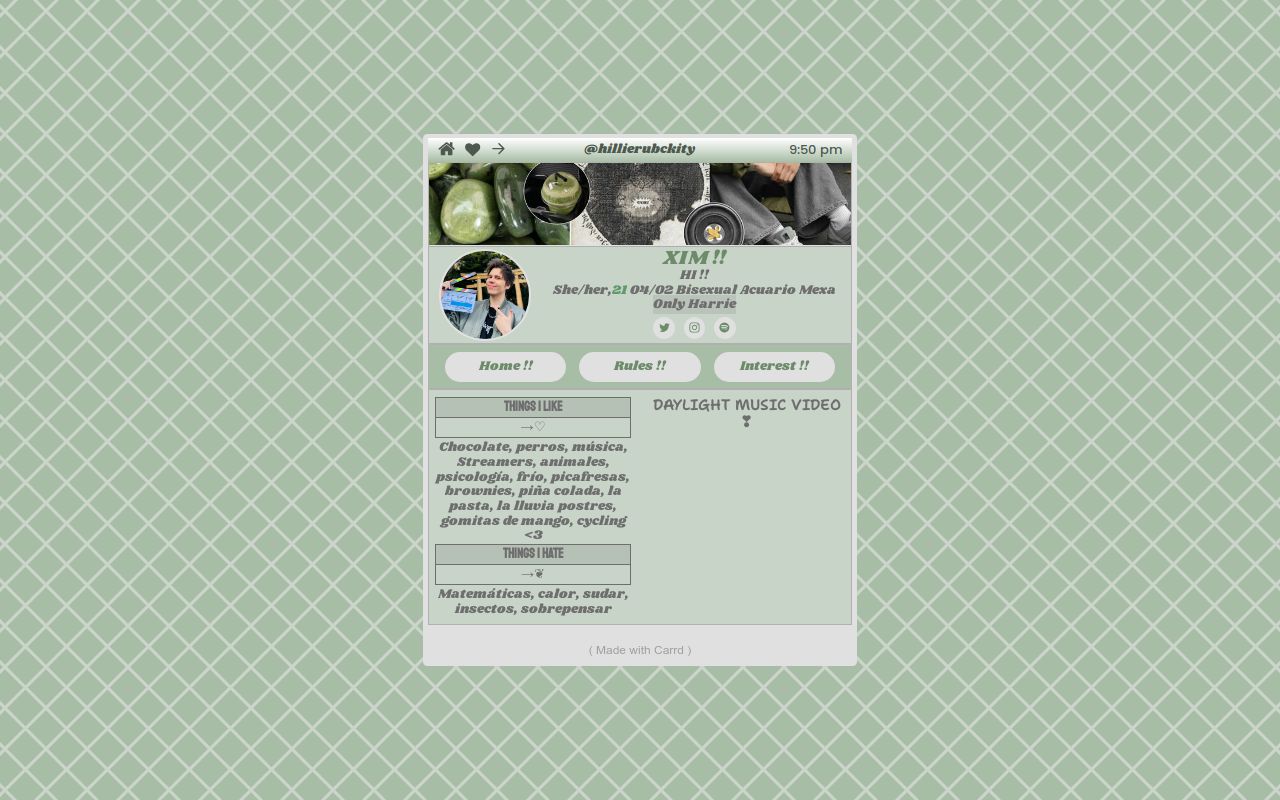 NEW CARRD AND NEW USER